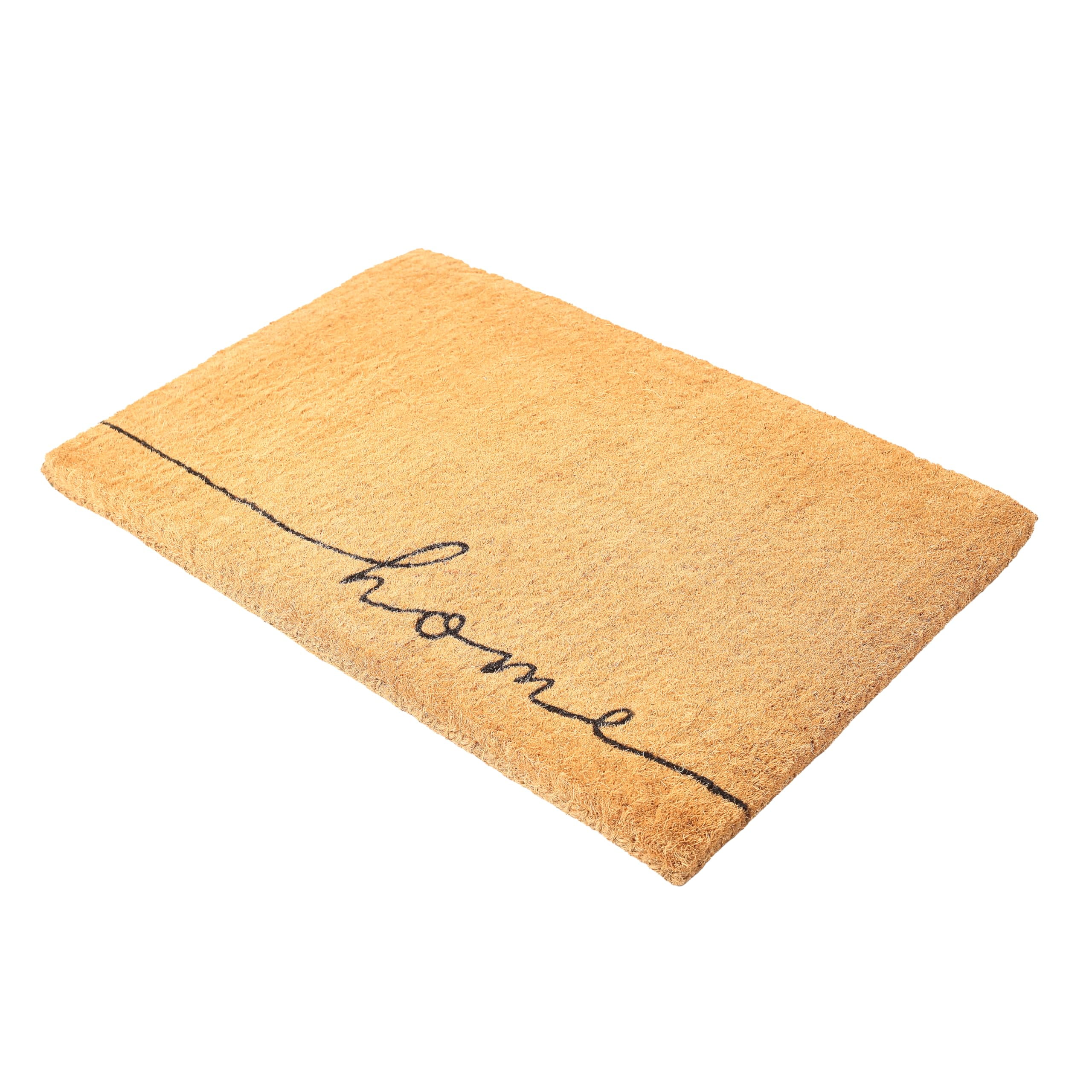 Fab Habitat Modern Doormat - Durable, Extra Thick - Natural Coir ...