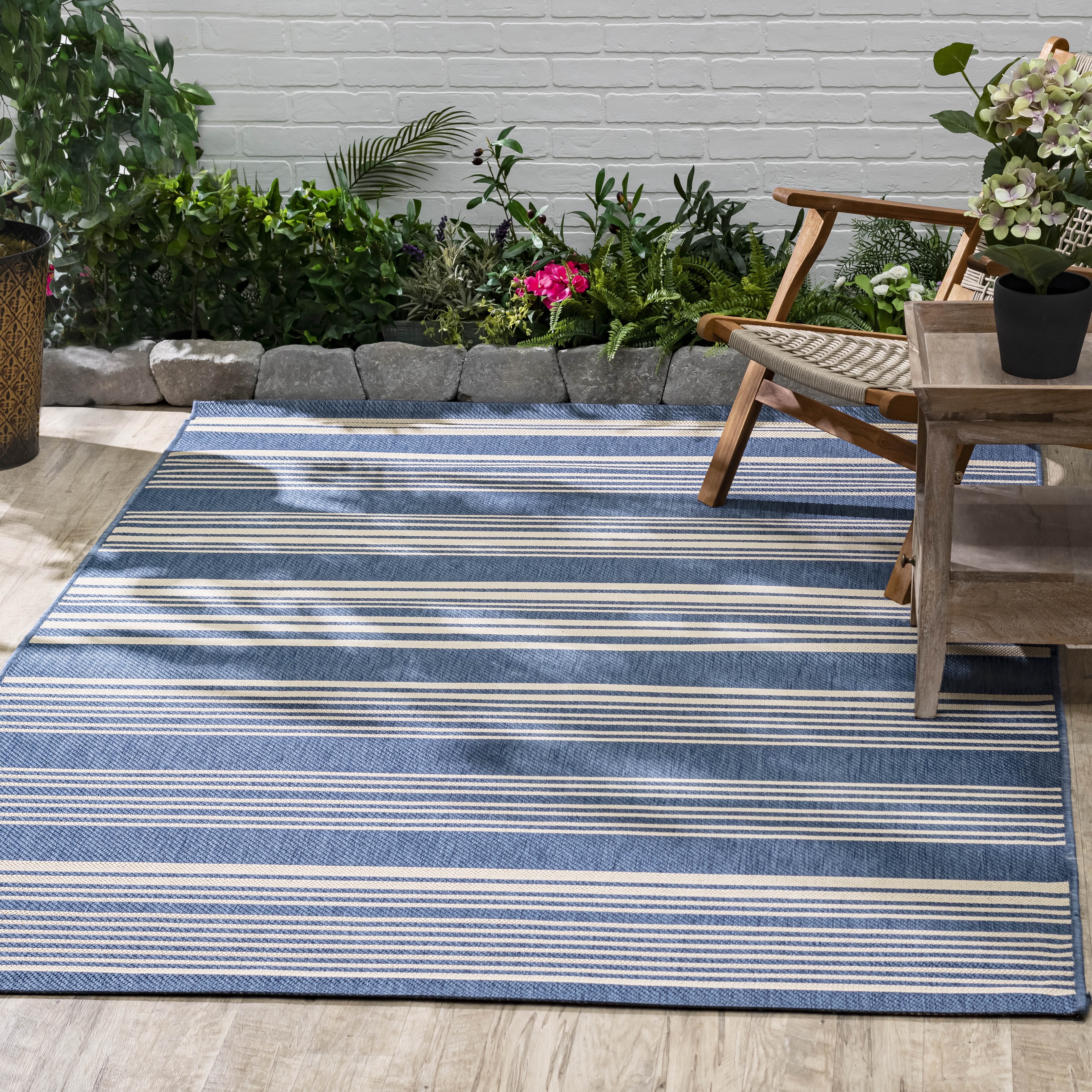 FH Home Outdoor Rug Runner - Waterproof Easy to Clean Stain Resistant ...