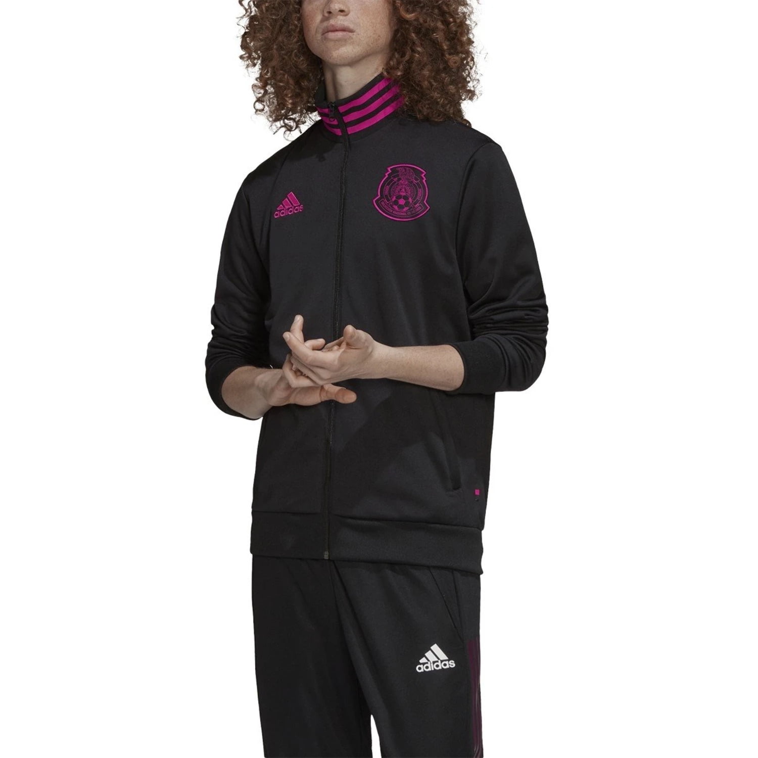 [FH7838] Mens Adidas FMF 2020-21 Mexico 3-Stripe Track Top - Walmart.com