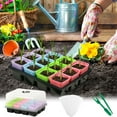 FHBVT 12 Cells Garden Germination Tray Kit With Humidity Dome Design ...