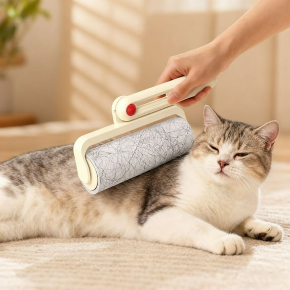 FHBVT 16x3.8cm Extra Large Tearable Lint Roller For Pet Hair Clothes ...