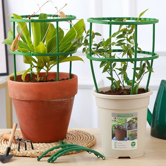 FHBVT 24x14x3cm Large Semi-Circular Climbing Plant Support Pole Steel ...