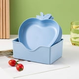 FHBVT 5-Piece Plastic Cutlery Set with Food Tray, Snack Bowl, Ideal for ...