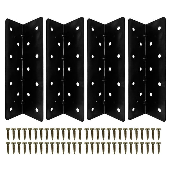 FHBVT 90-Degree Angle Iron Brackets&4Pcs Heavy-Duty Metal Brackets Pre ...