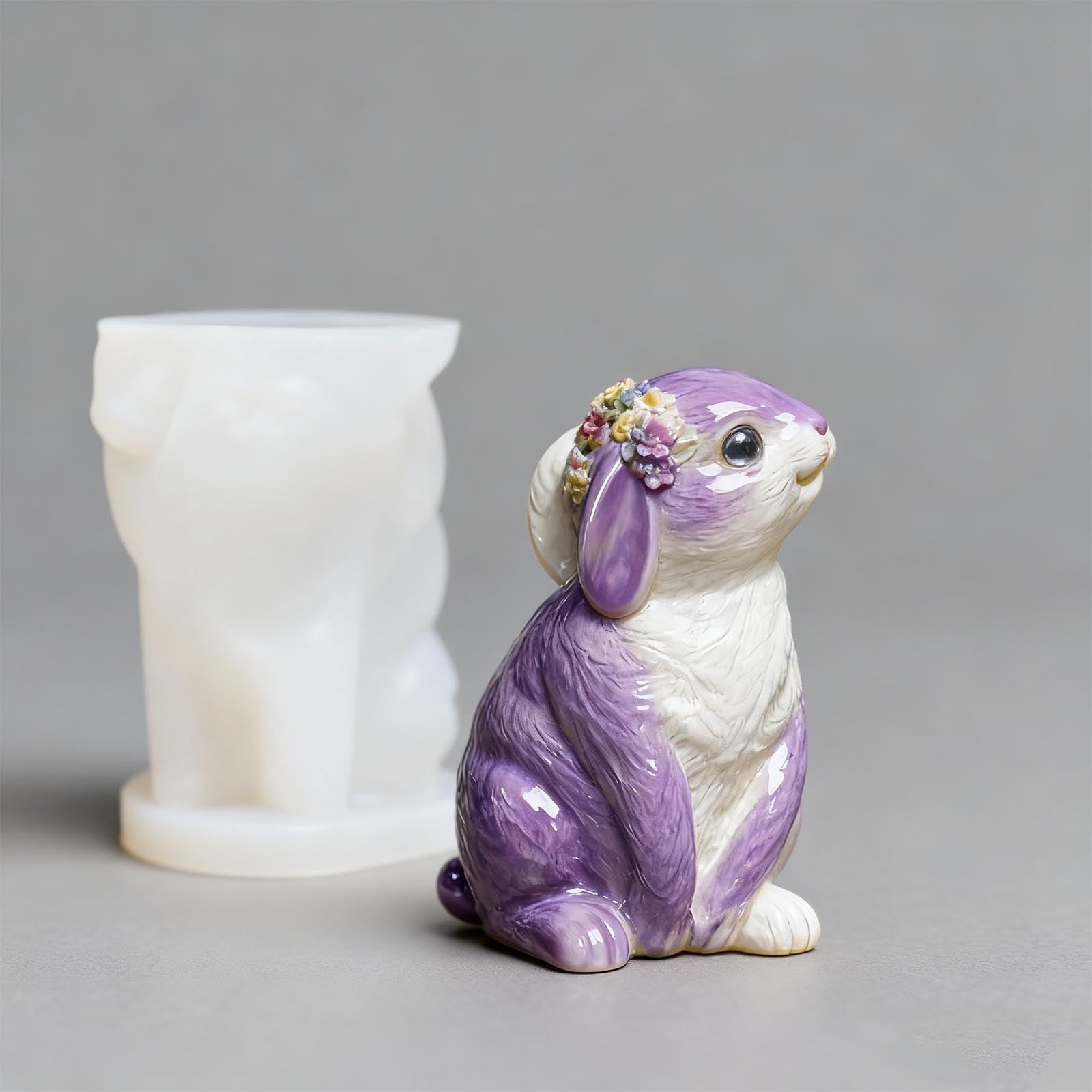 FHBVT Easter Bunny Baking Mould Reusable Non-Stick Heat-Resistant ...