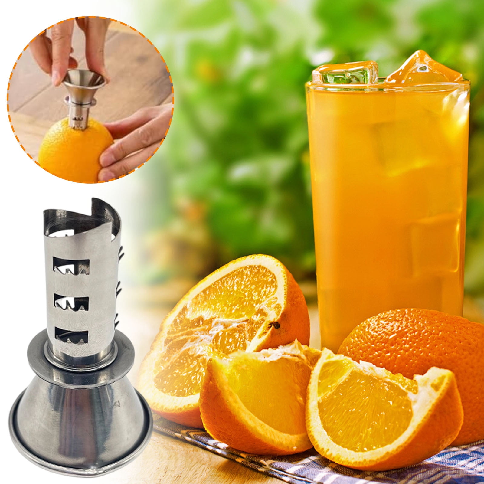 FHBVT Kitchen Fruit Tool Stainless Steel Lemon and Orange Juicer Manual ...