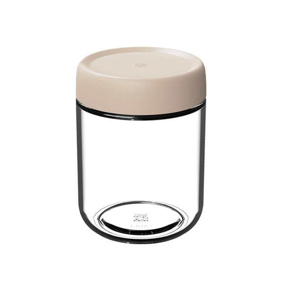 FHBVT Thick Glass Jar with Lid Reusable Leak Proof Wide Mouth Storage ...