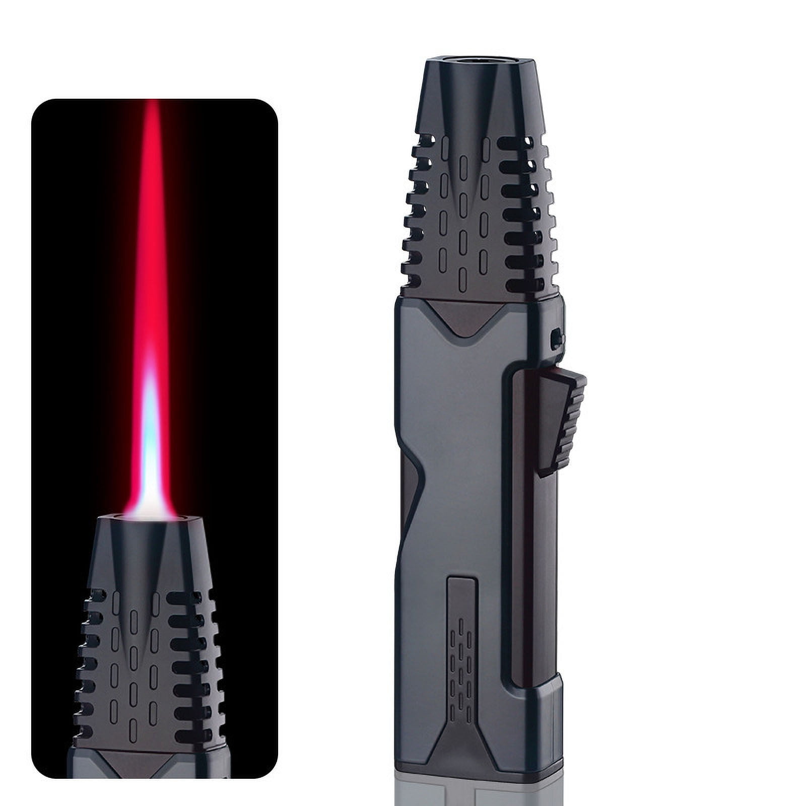 FHBVT Windproof Blue Flame Butane Torch Lighter Refillable Gas Outdoor ...