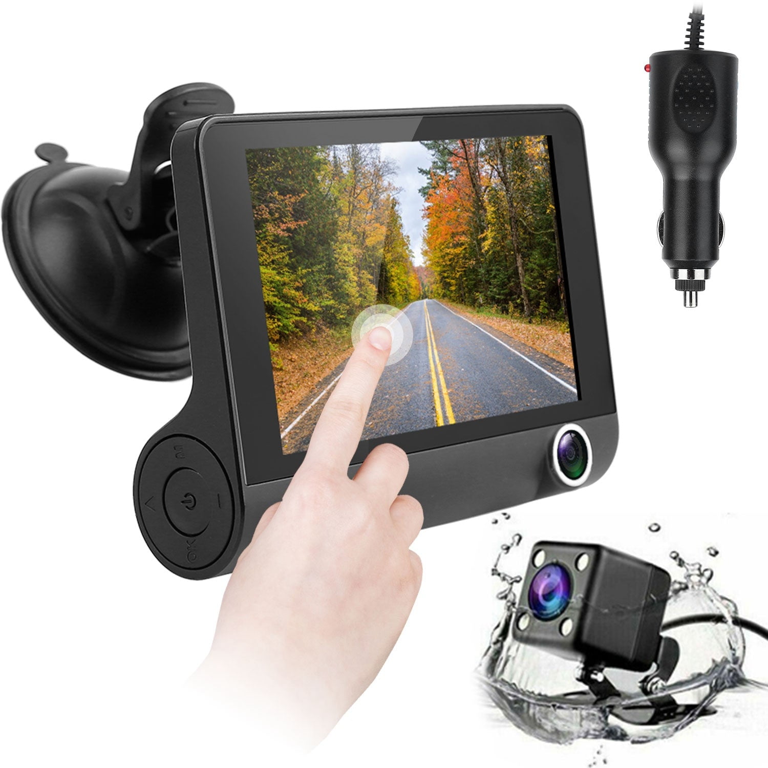 1080P Touchscreen Car Dash Cam - Walmart.com