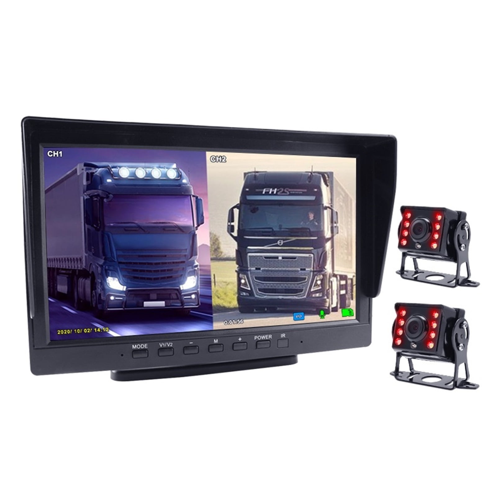 FHD 1920x1080P 10 Inch IPS Screen Truck Bus Vehicle DVR Recorder ...