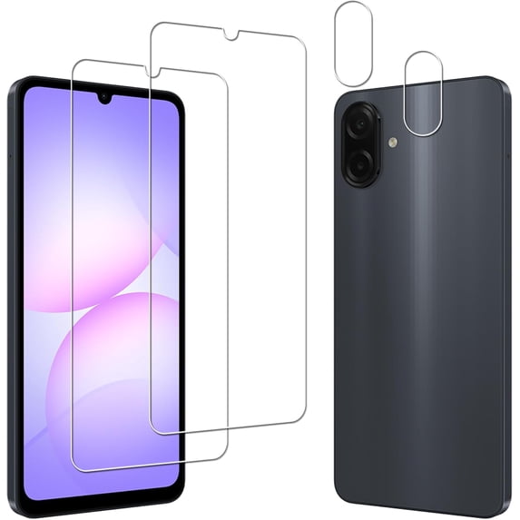 FHDFHD [2+2 Pack Tempered Glass Film For Samsung Galaxy A07 5G 2025 ...