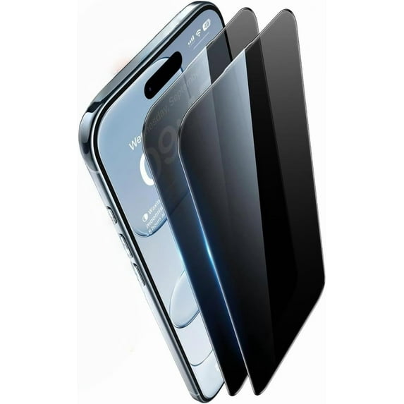 FHDFHD 2 Pack Privacy Screen Protector for iPhone 17 Air,Anti Spy ...
