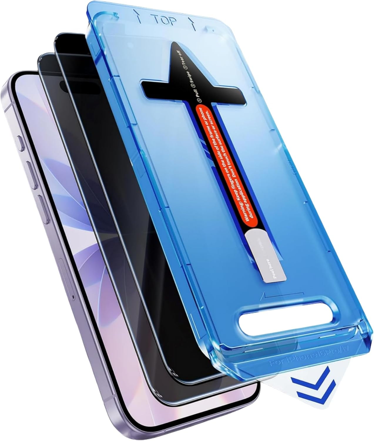 FHDFHD 2 Pack Privacy Screen Protector for iPhone 17 Pro,Anti Spy ...