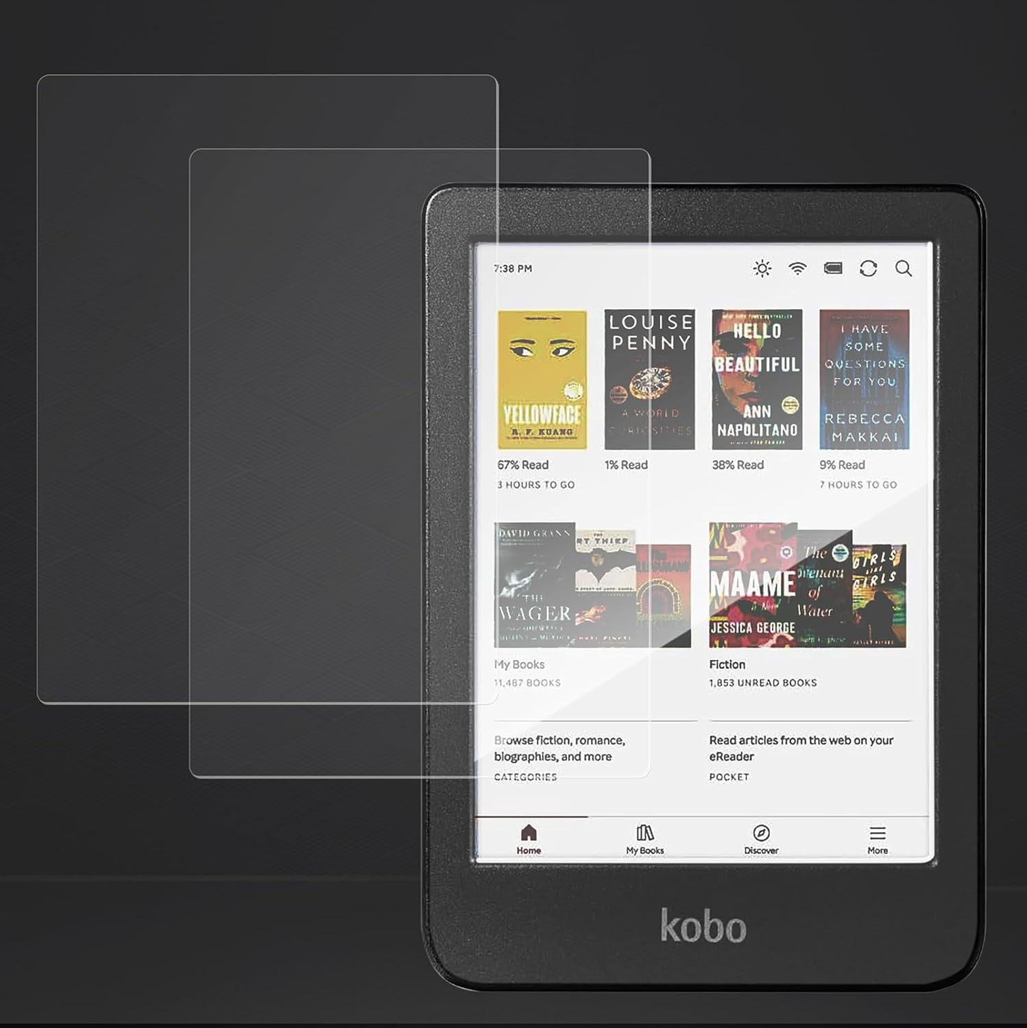 FHDFHD Anti-Glare Matte Screen Protector for 6'' Kobo Clara Colour ...
