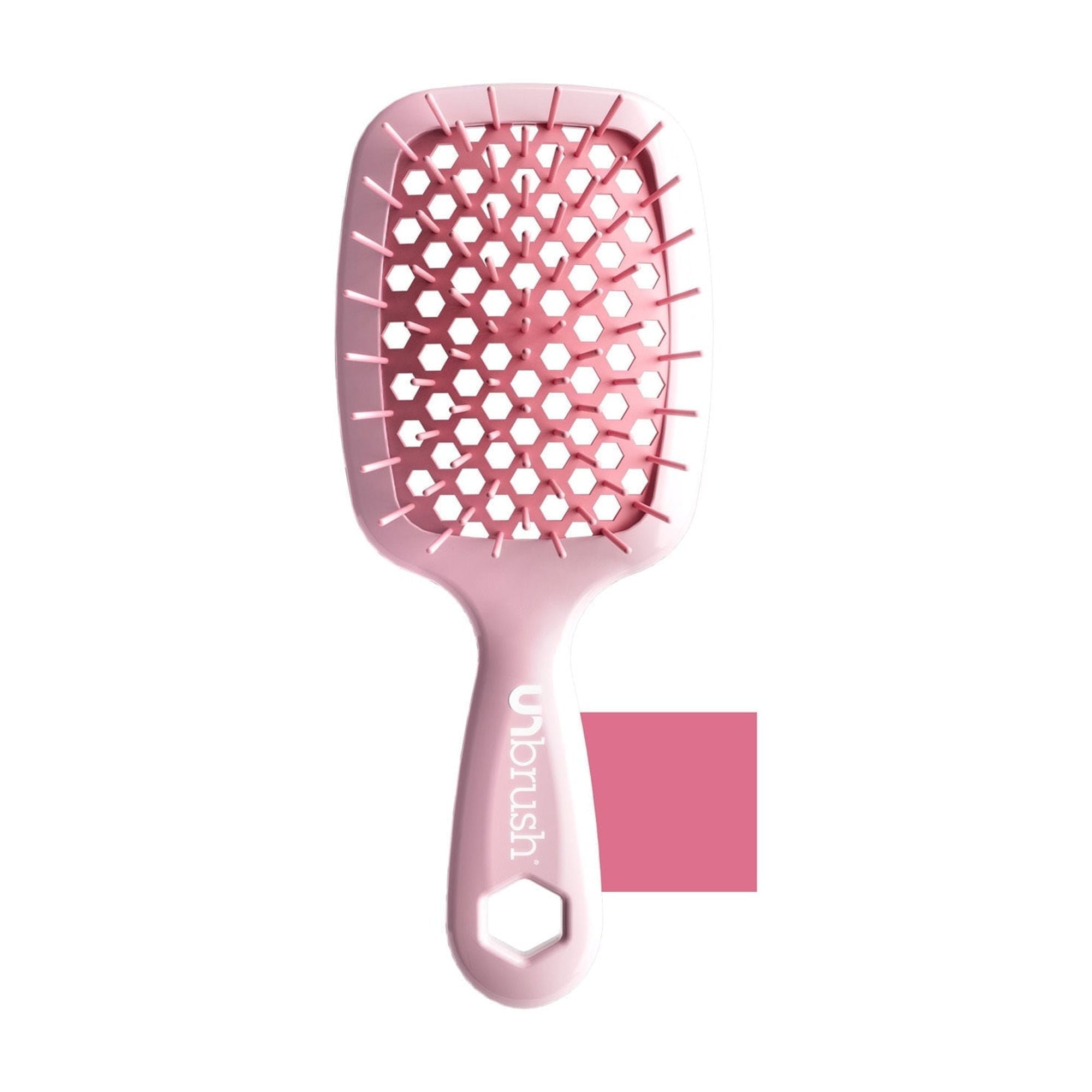 FHI Heat UNbrush Mini Detangling Brush, Peony Light Pink, Travel ...