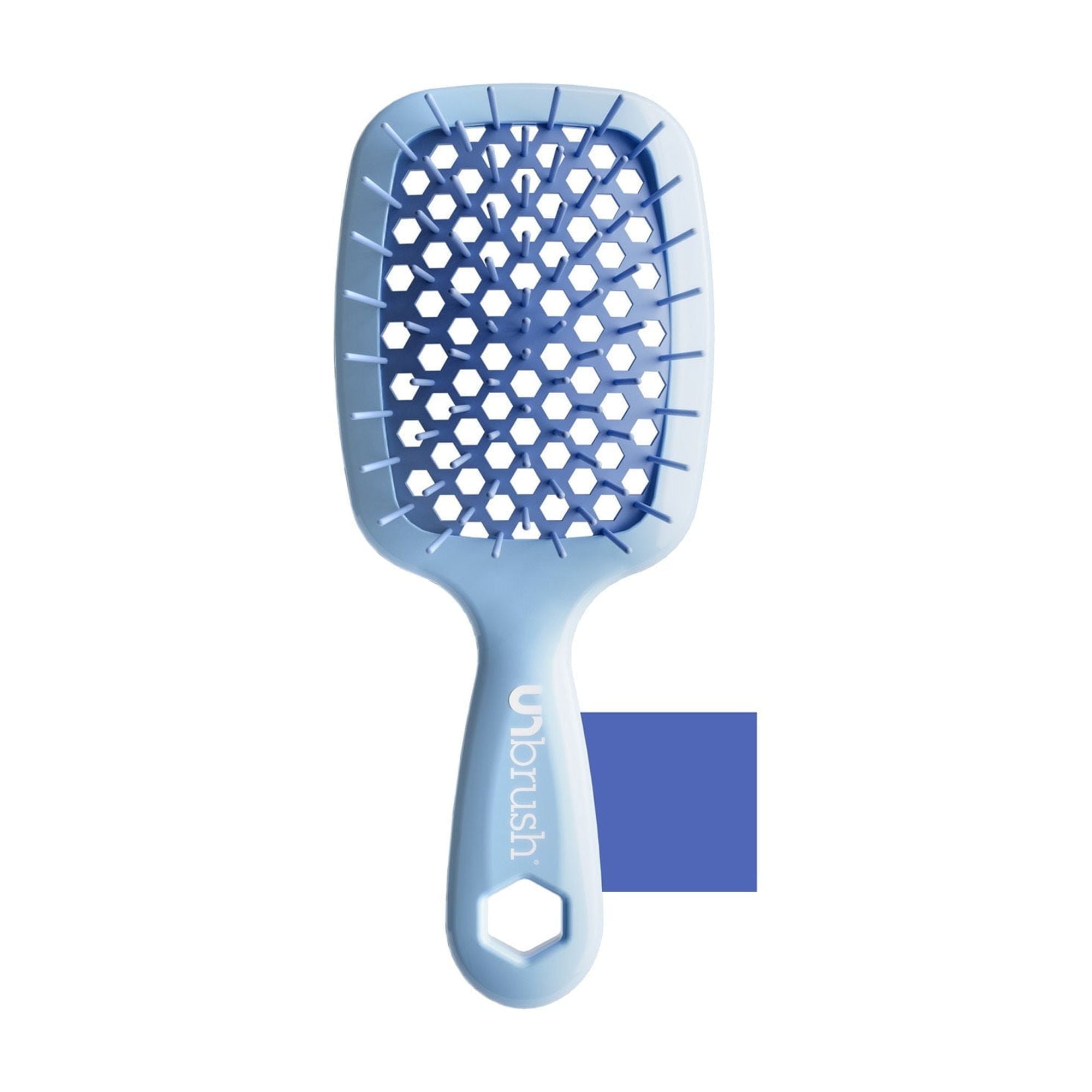 FHI Heat UNbrush Mini Detangling Brush, Periwinkle Light Blue, Travel ...