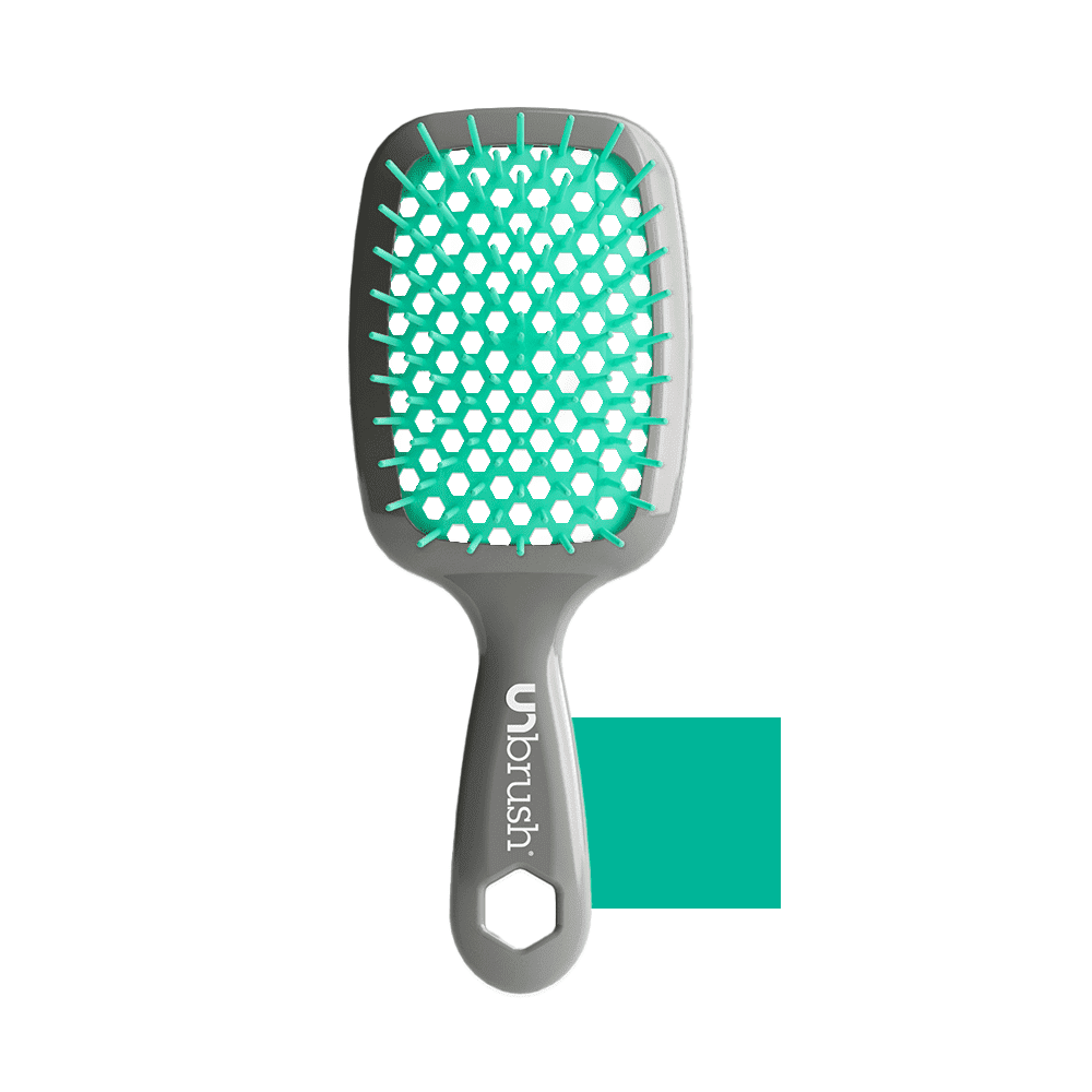 FHI Heat Hair Brush - UnBrush with Grey Handle in Teal Color - Walmart.com