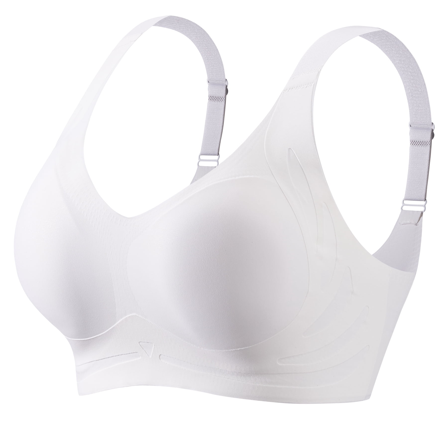 FHTECO Jelly Smoothing Bra Anti Sagging Wireless Push Up Bras for Women ...