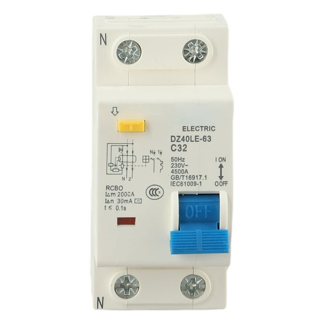 FI Circuit Breaker 1P+N with RCBO Leakage Protected CircuitBreaker ...