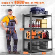 MOPHOTO 5-Tier Storage Shelf 2000 LBS Capacity, Adjustable Heavy Duty ...