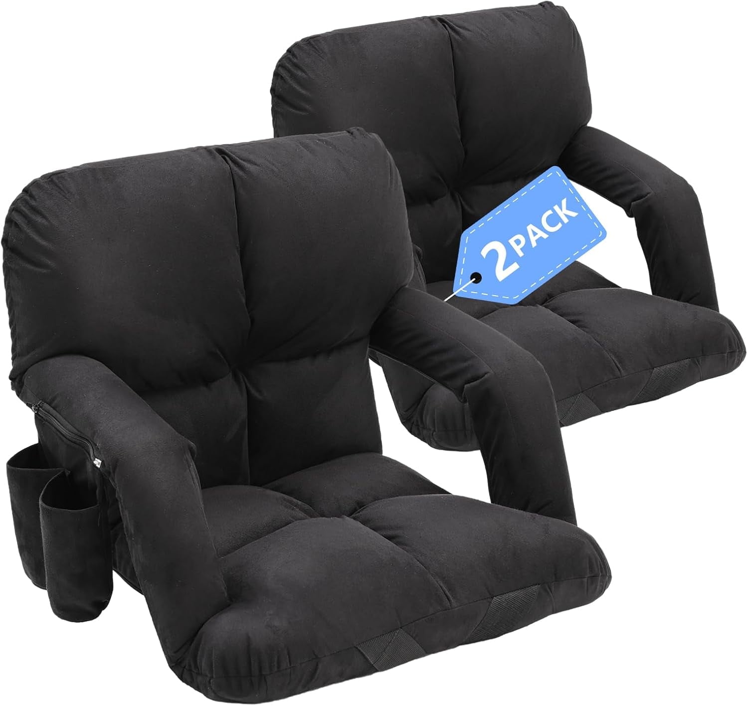 FICISOG 2 Pack Stadium Seats with Back Support Wide 21 inch Stadium ...