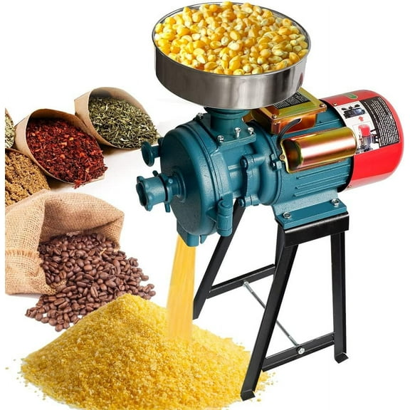 Electric Mill Grinder 110V 3000W Commercial Electric Feed Mill Dry ...