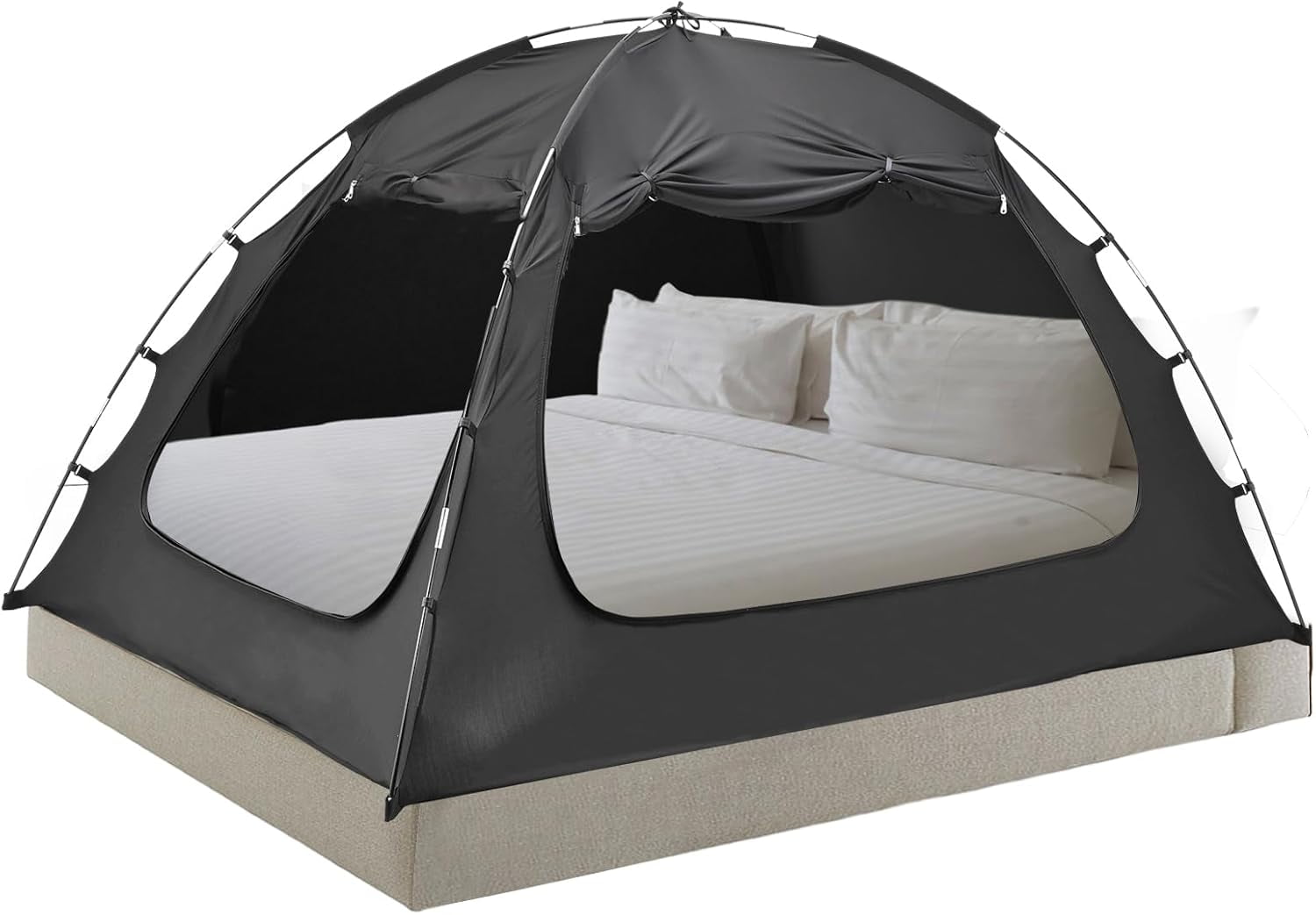 FICISOG Bed Tent Bed Canopy Tents Queen Size, Portable Dream Tent ...