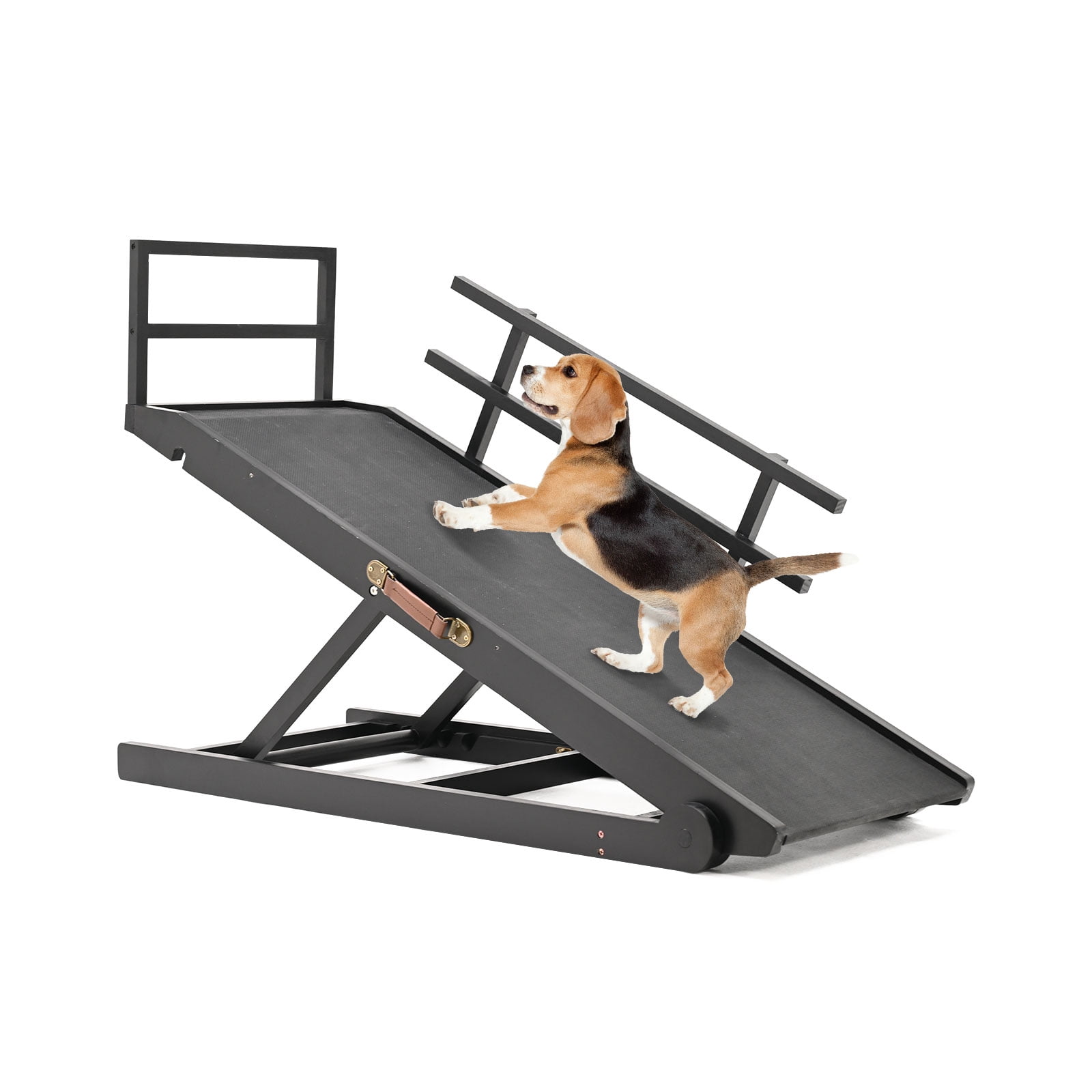 FICISOG Dog Ramp for Bed, 16" to 24" Height Adjustable Pet Ramp for ...