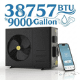 FICISOG Inverter Swimming Pool Heat Pump, 40940 Btu Pool Heater for ...