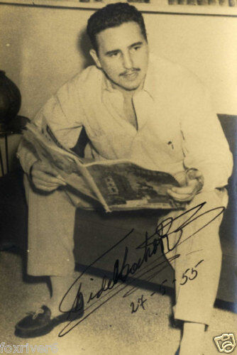FIDEL CASTRO Signed Photo Poster paintinggraph - Politician Cuba Leader ...