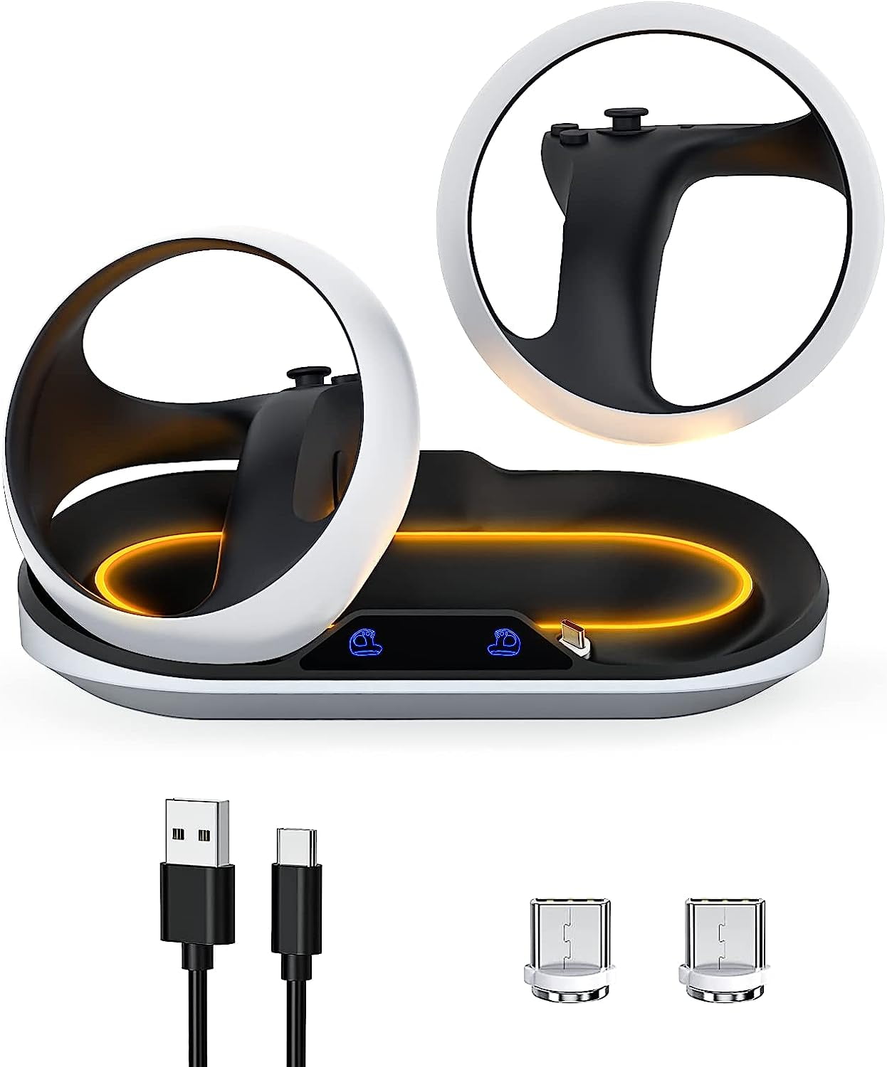 FIEHDUW Charging Station for PSVR 2 Controllers, Fast PSVR2 Charging ...