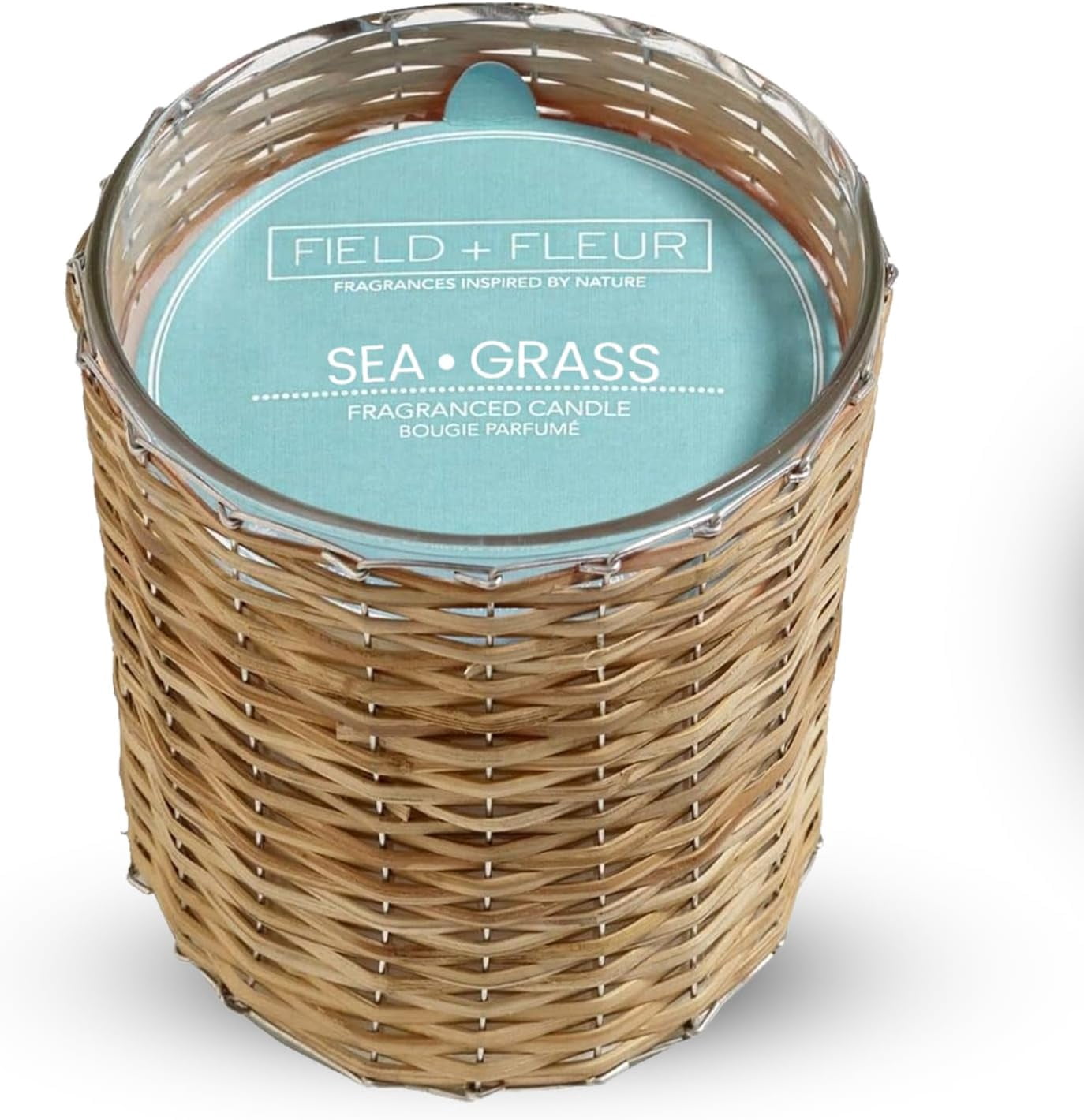 FIELD FLEUR Sea Grass Scented Candle – Luxury 12oz Soy Wax, 2-Wick ...
