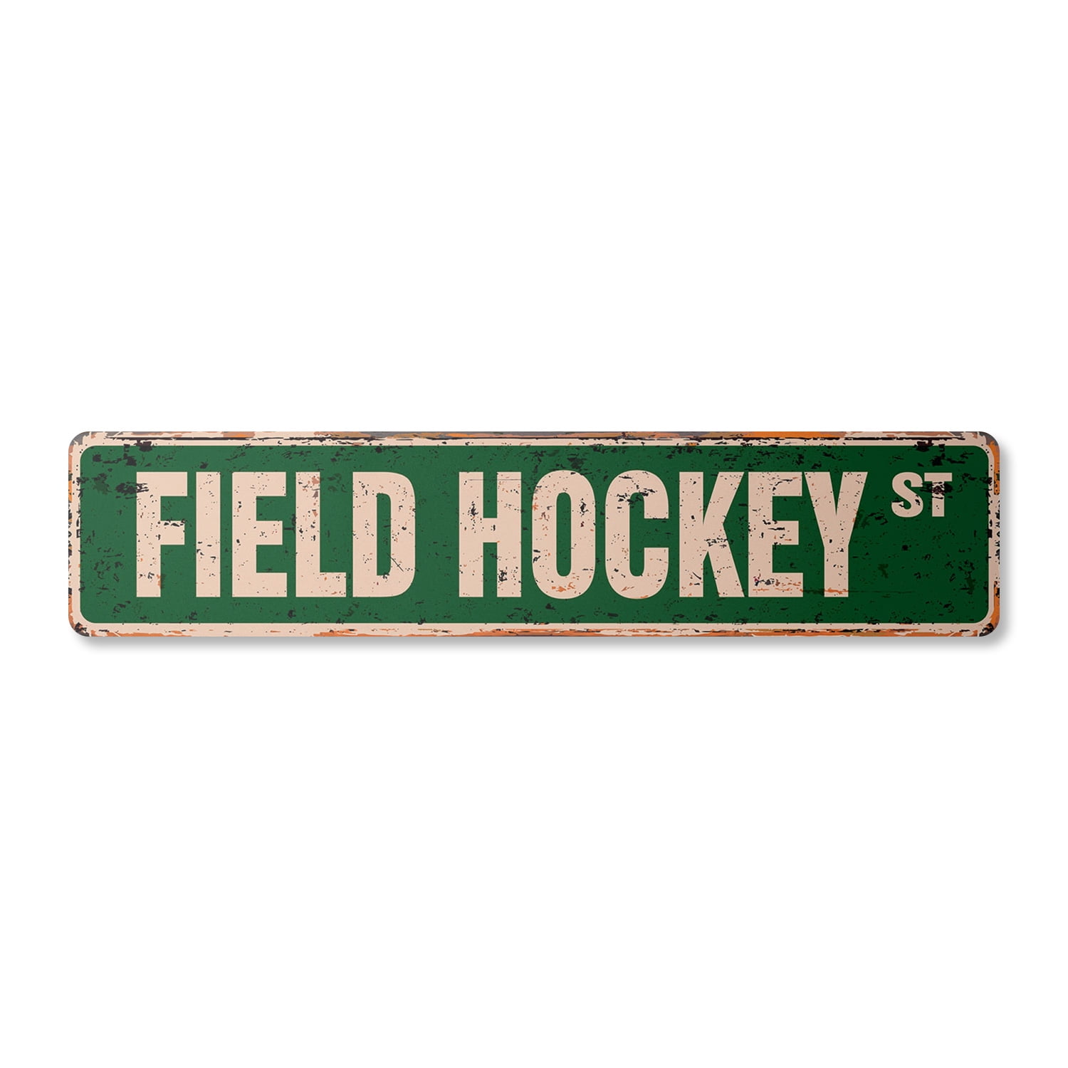 FIELD HOCKEY Vintage Plastic Street Sign sticks bags ball coach umpire ...