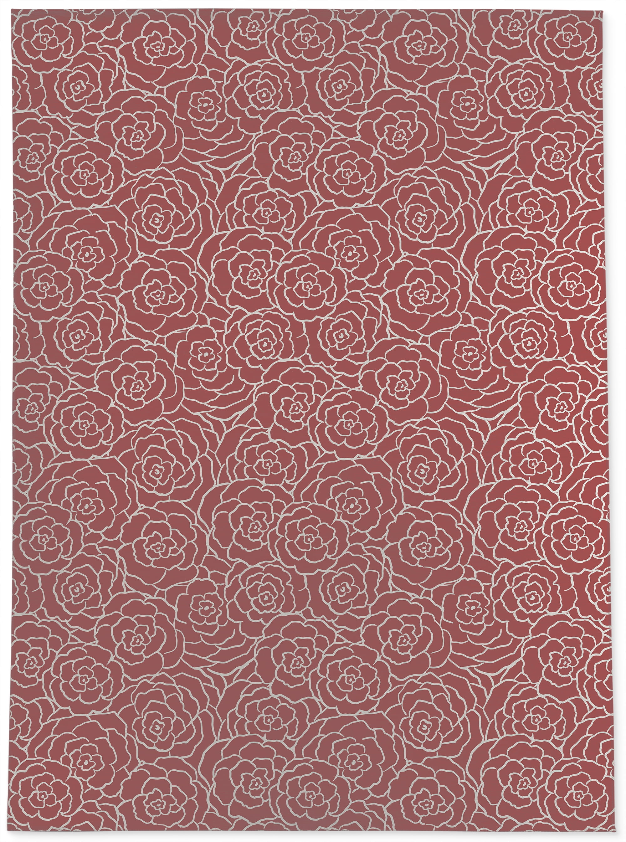 FIELD OF AUTUMN ROSE RED Kitchen Mat By Kavka Designs - Walmart.com