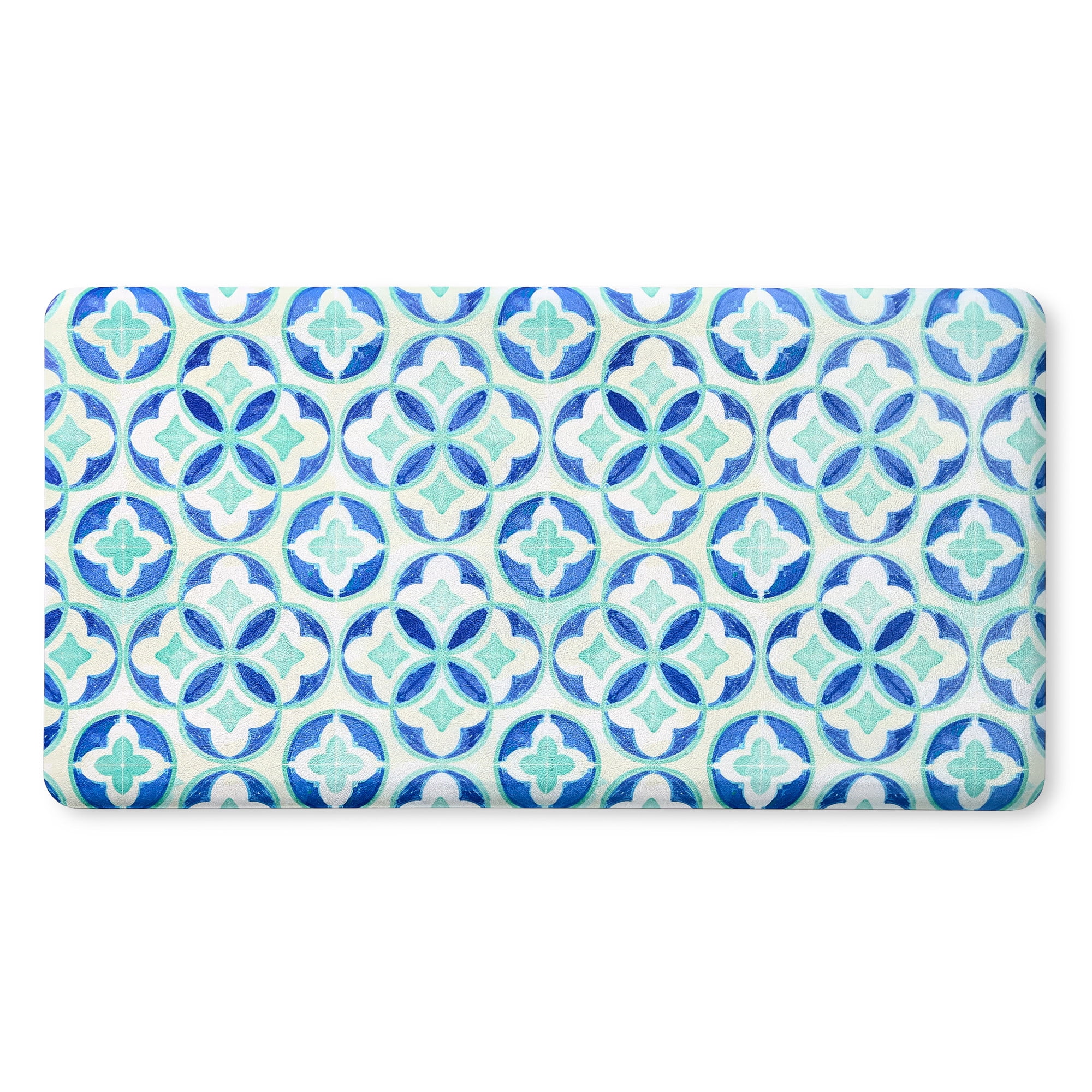 FIESTA Mali Tiles Geo Trellis Anti-Fatigue Comfort Kitchen Mat, Non ...