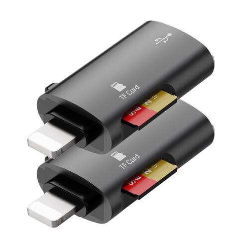 FIEWESEY 3 in 1 Lightning Male to USB 3.0 Female TF SD Memory Card ...