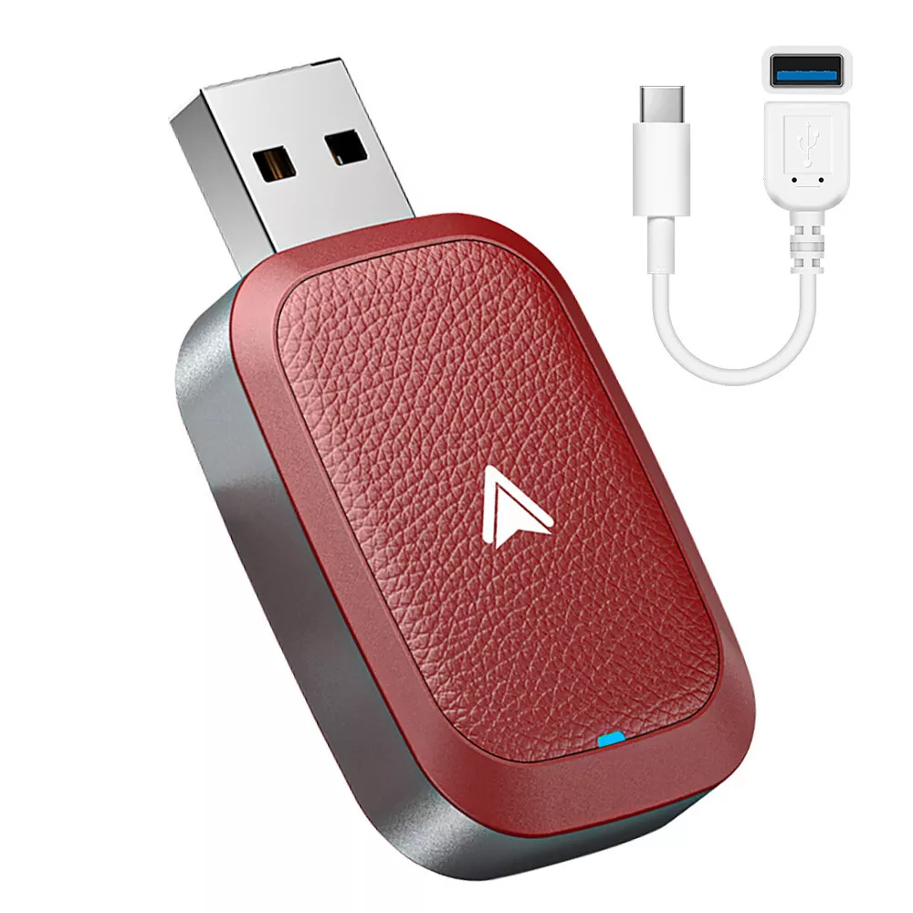 FIEWESEY Android Auto Wireless Adapter for Car Leather Small Android ...