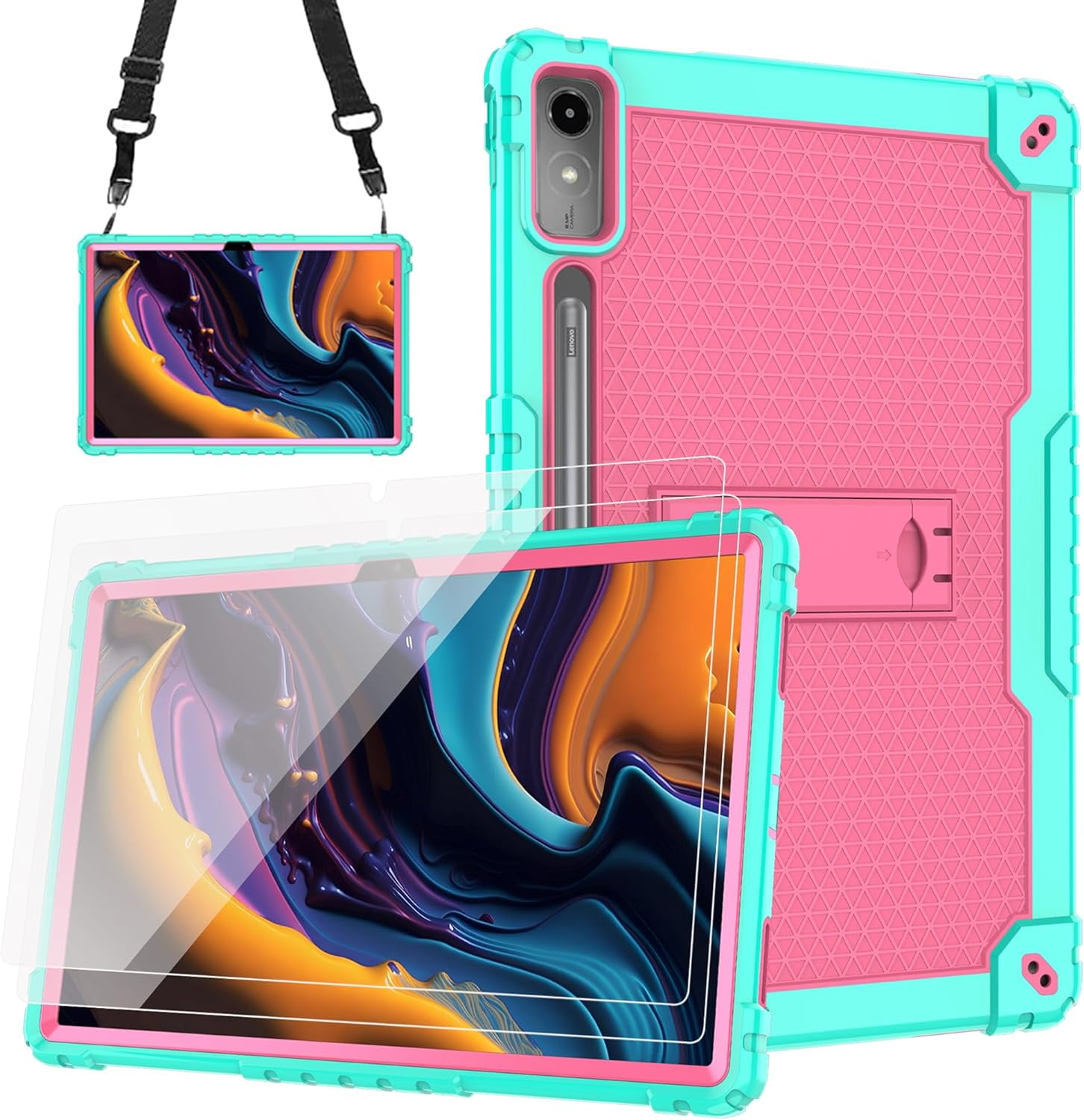 FIEWESEY Case for Lenovo Tab P12 12.7 Inches Tablet Case, Shockproof ...