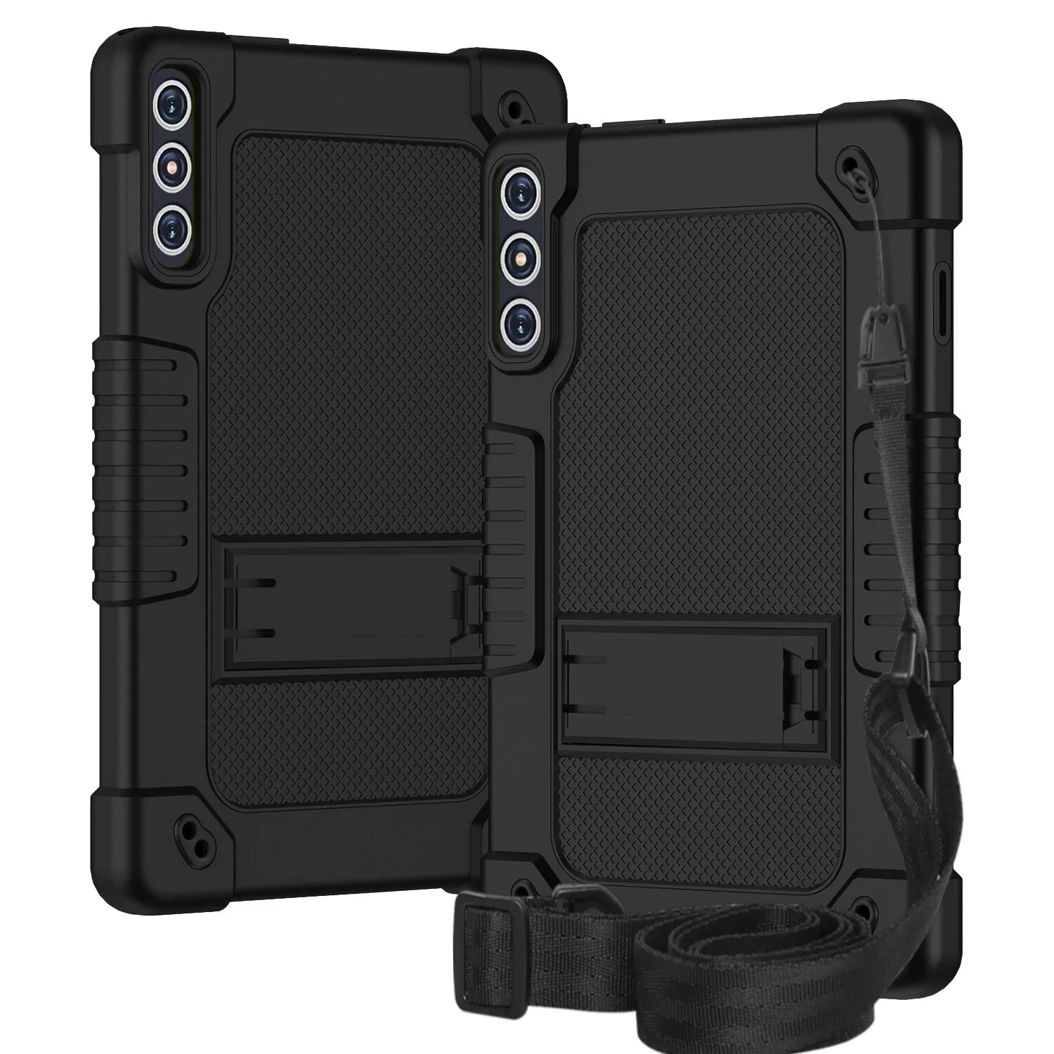 FIEWESEY for KADYBE D106 / MEIZE D106 Android 14 Tablet Case with Shoulder Strap Kiskctand Kids ...