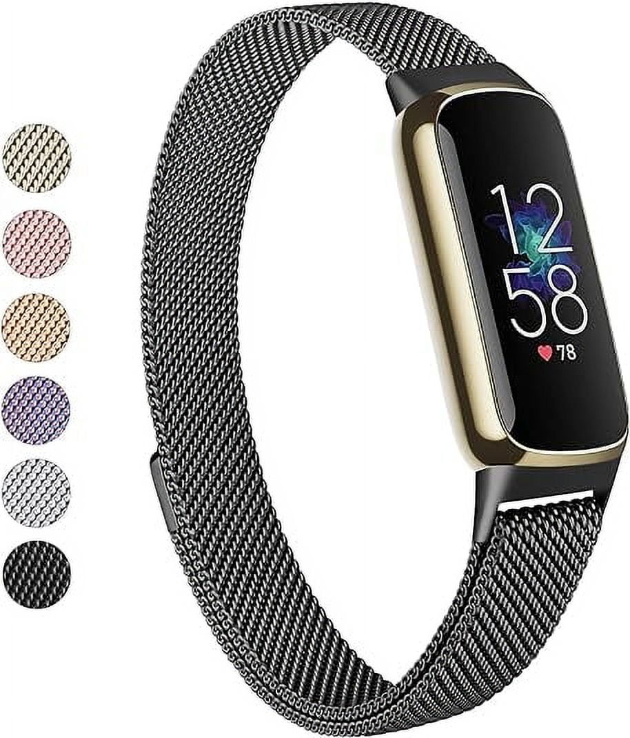 FIEWESEY Metal Band Compatible with Fit bit Luxe Bands, Stainless Steel ...