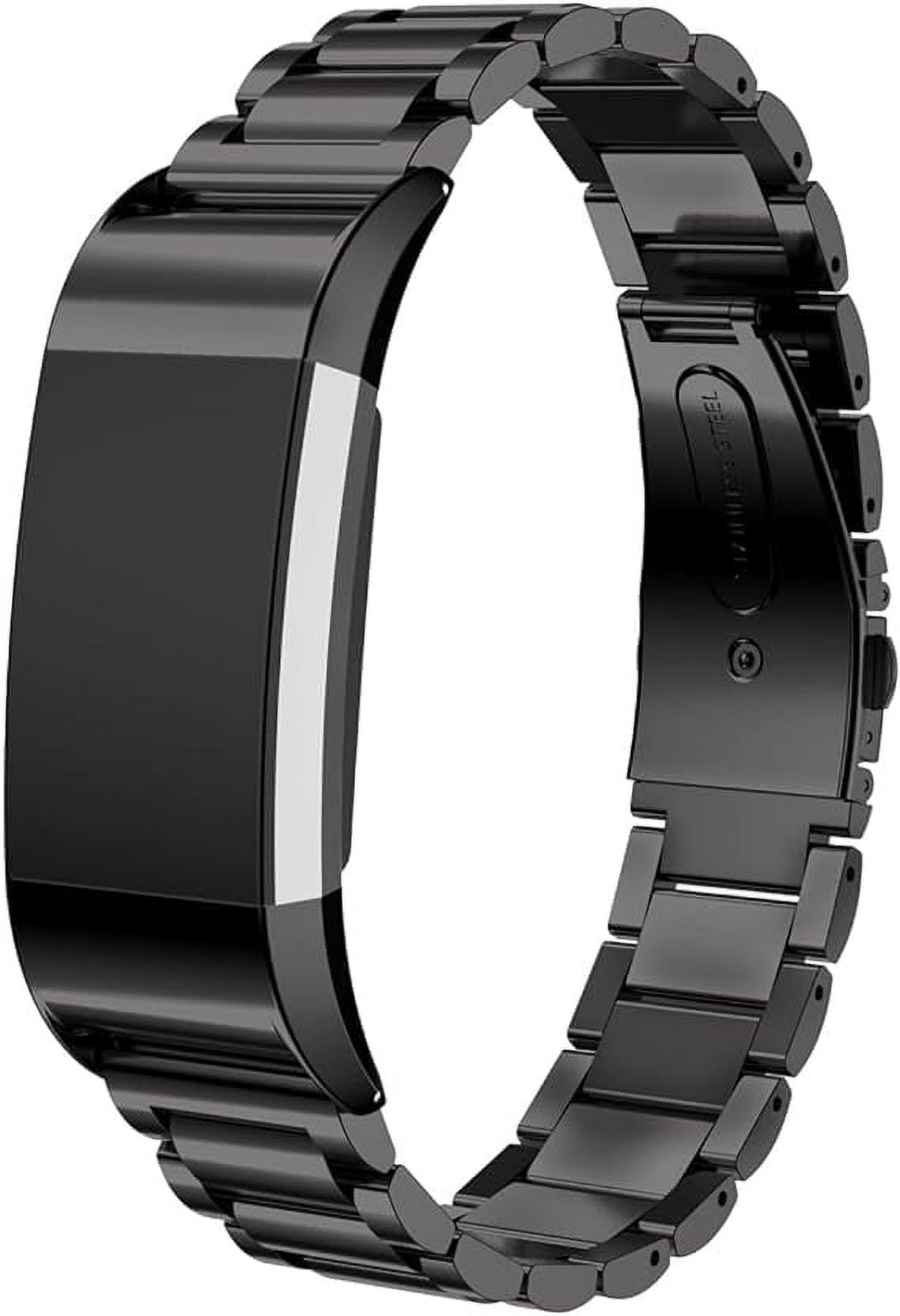 FIEWESEY Metal Watchband Compatible with Fitbit Charge 2 Quick Easy Fit ...