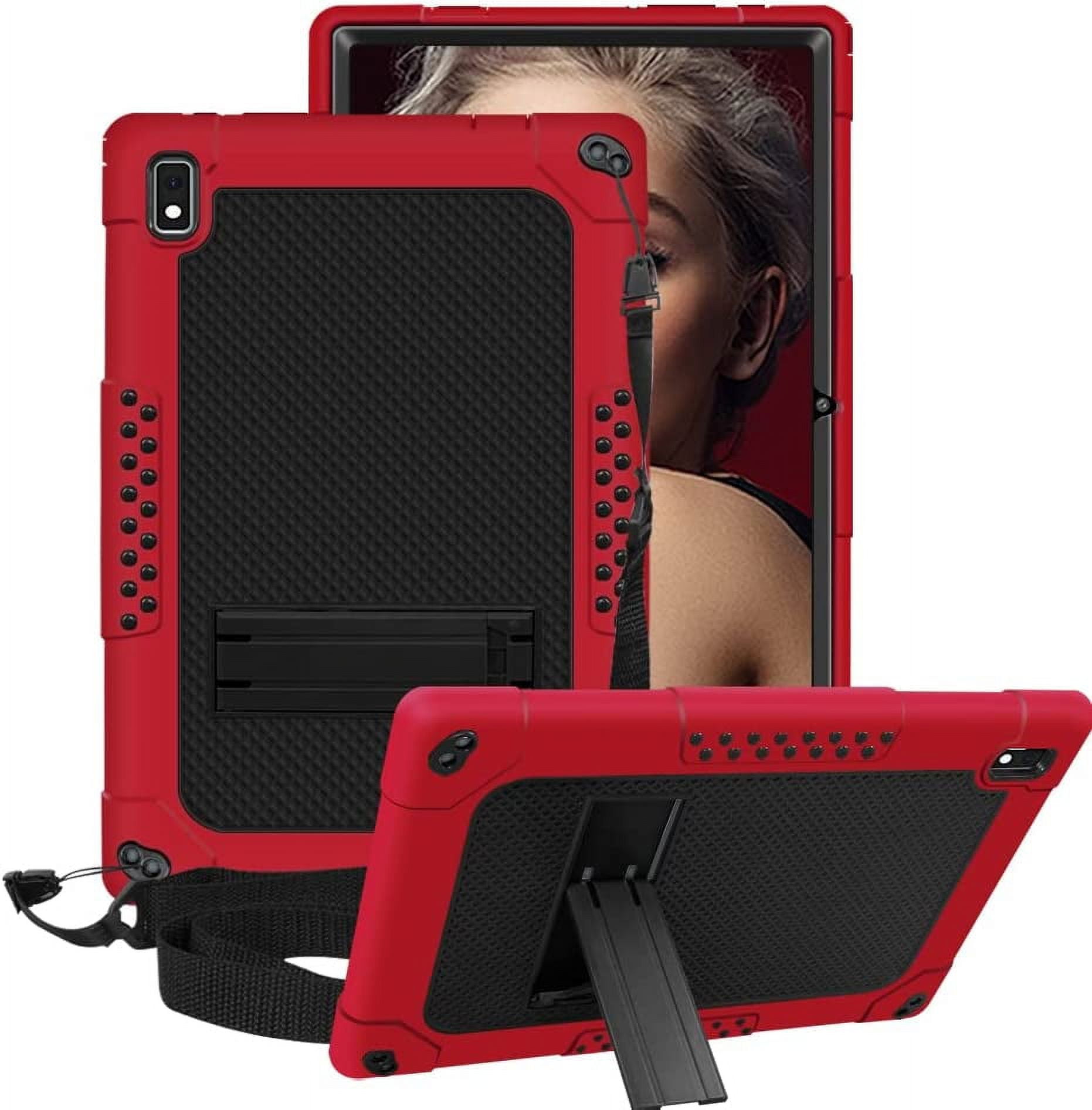 FIEWESEY Shockproof Kids Friendly with Kickstand Shoulder Strap Hybrid ...
