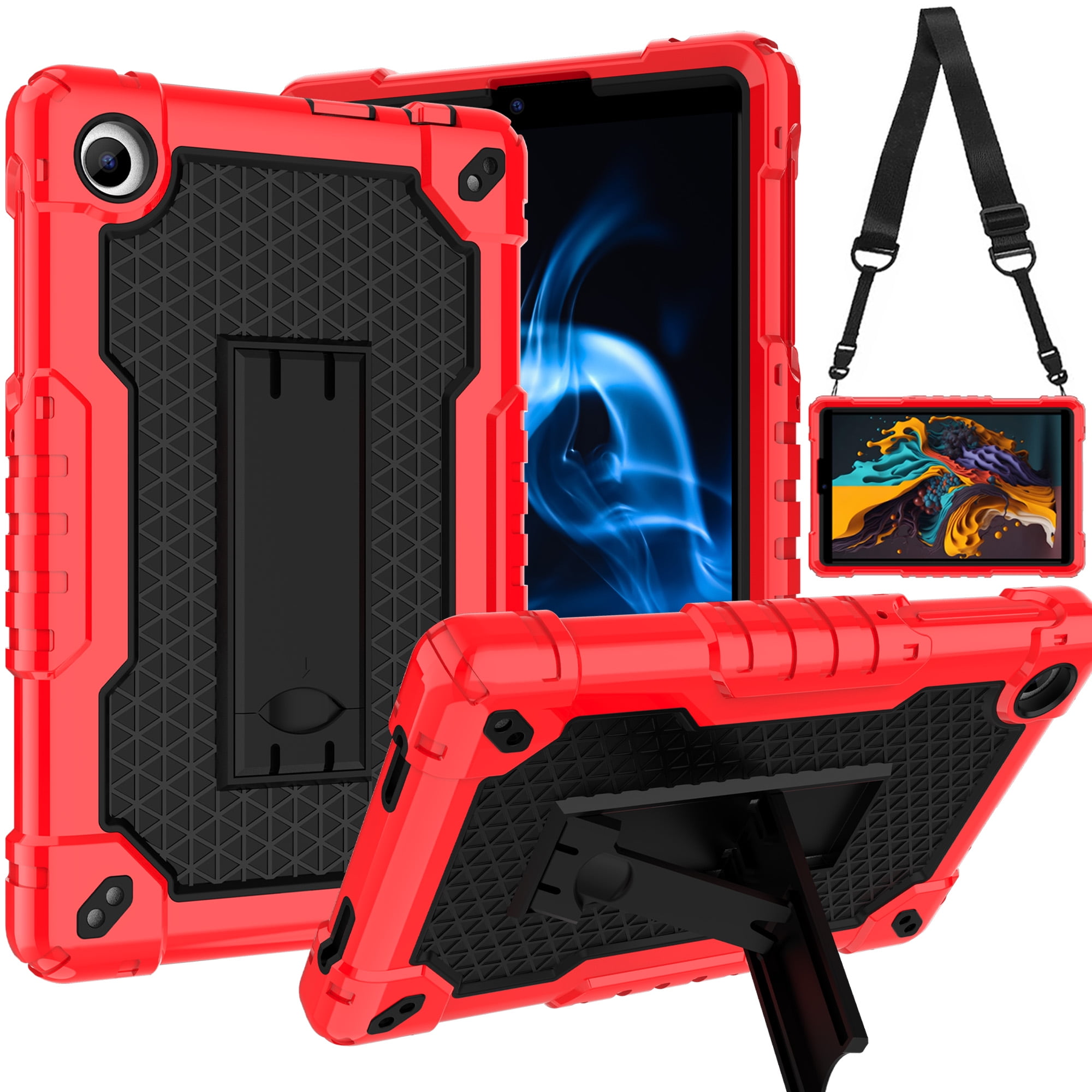 FIEWESEY for TCL Tab 8 Plus 8 inch Tablet Case,with Shoulder Strap Soft ...