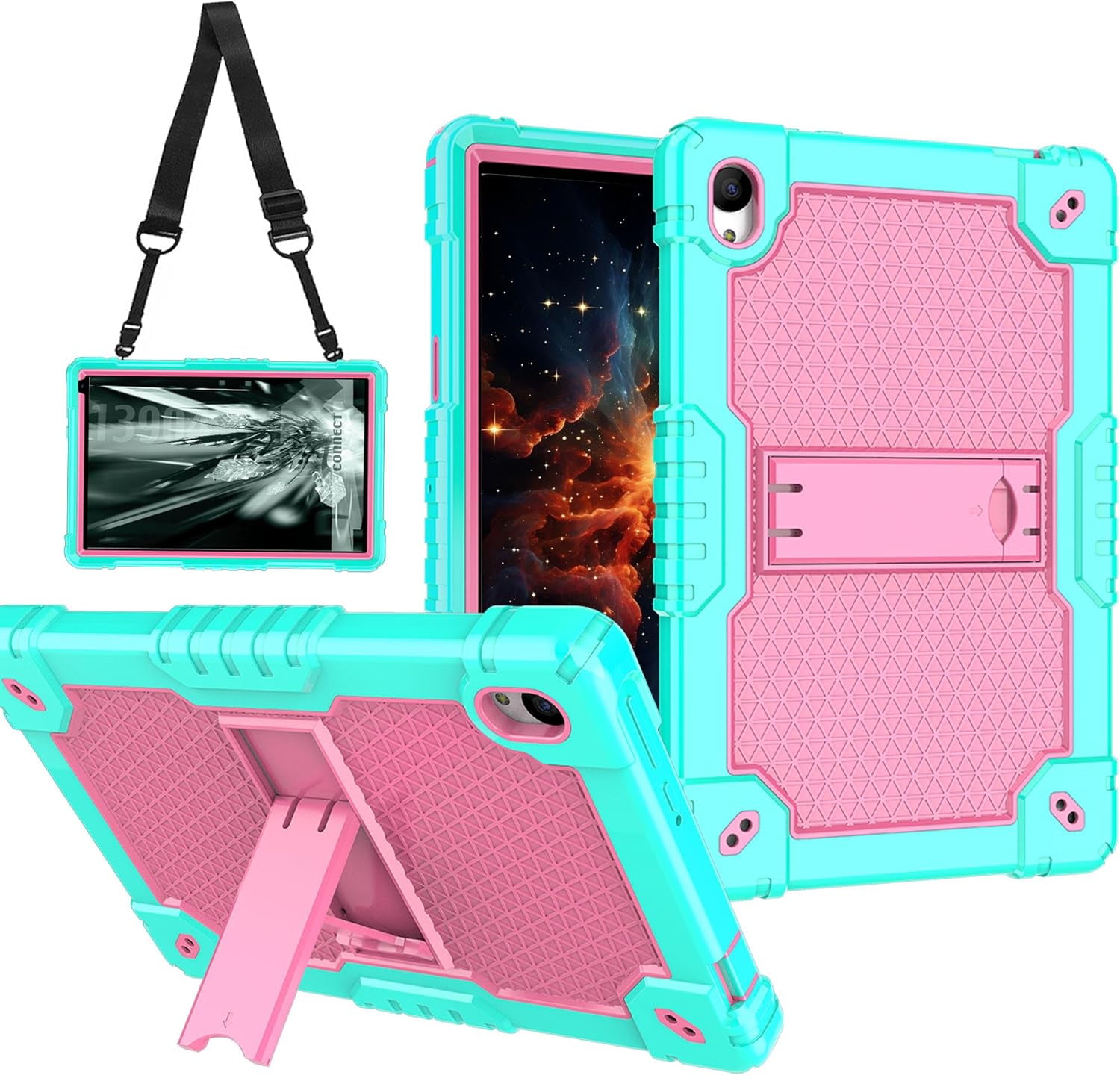 FIEWESEY for Urao C107/Jeazans OC101/C107 10.1 inch Tablet Hybird Case ...