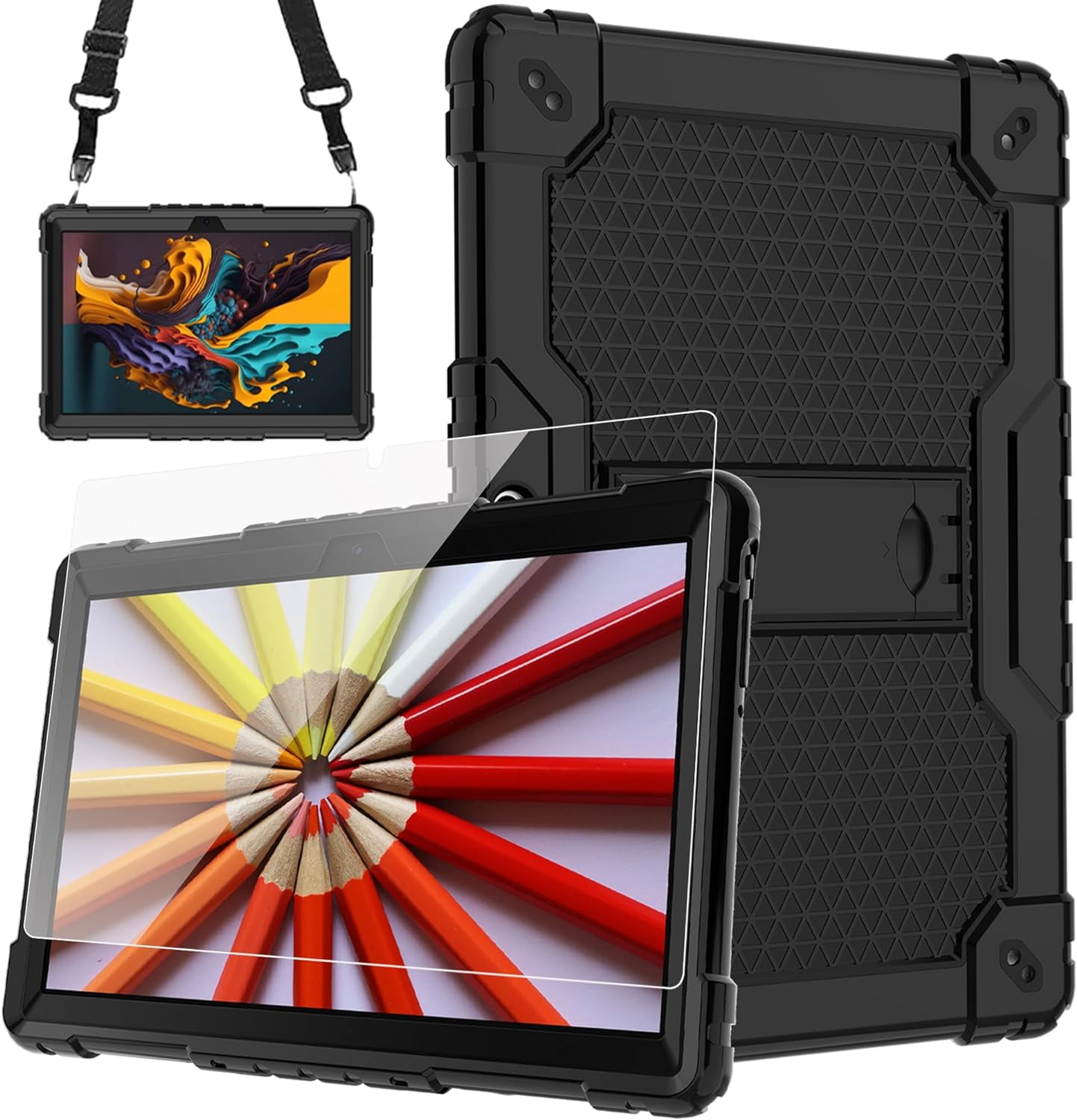 FIEWESEY case for Dragon Touch Notepad K10, MAX10 Plus Case, Built in ...