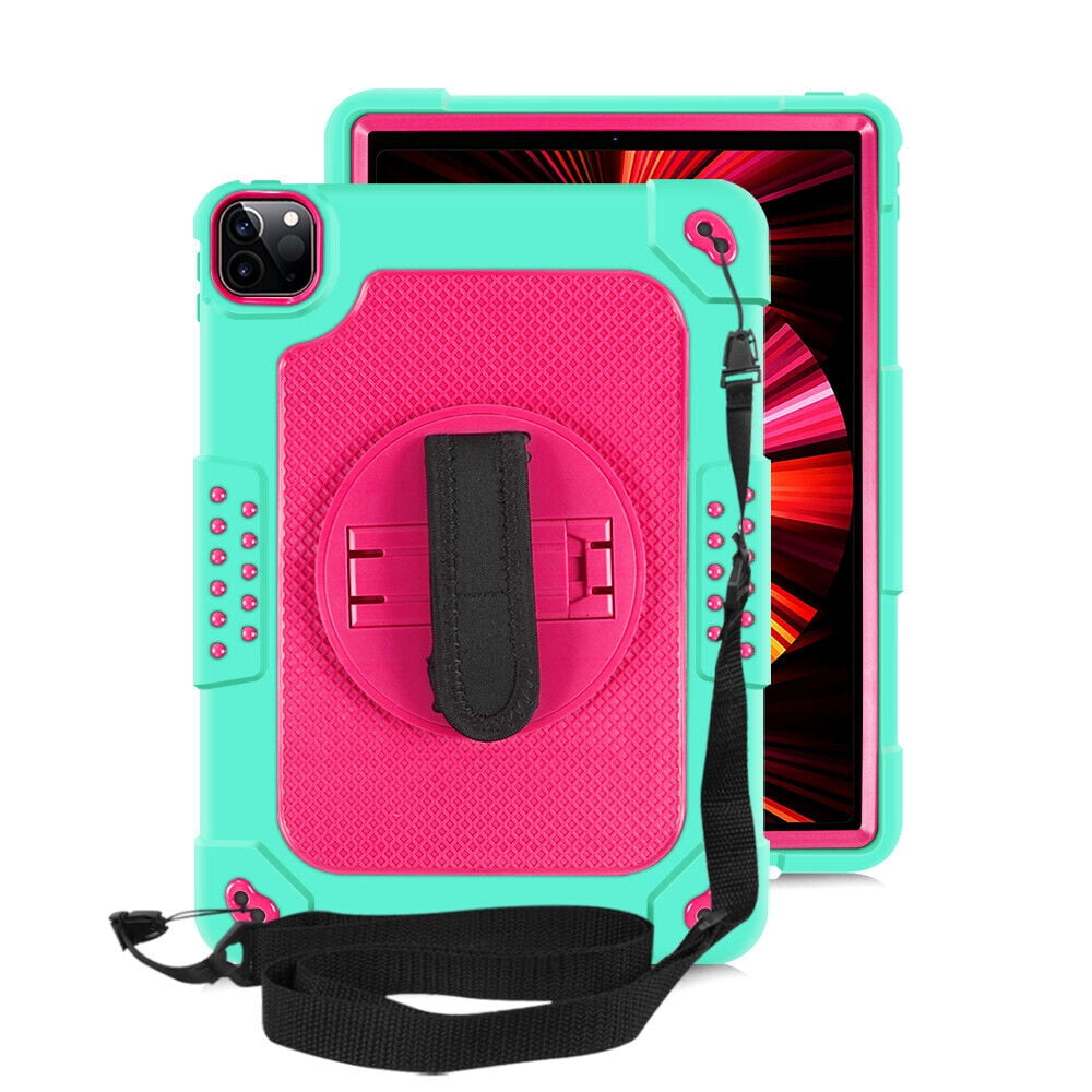 FIEWESEY for iPad 10.9 Inch Tablet Case, Hand Strap Rotatable Stand ...