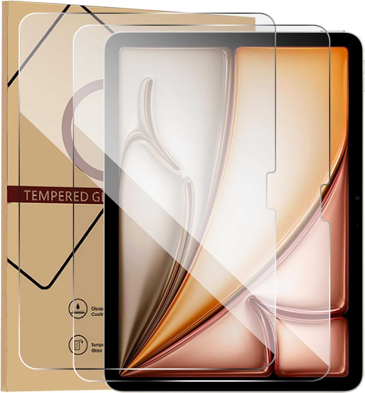 FIEWESEY for iPad Pro 13 Inch(M4)/ iPad Air 13 Inch(M2) 2024 Tempered ...