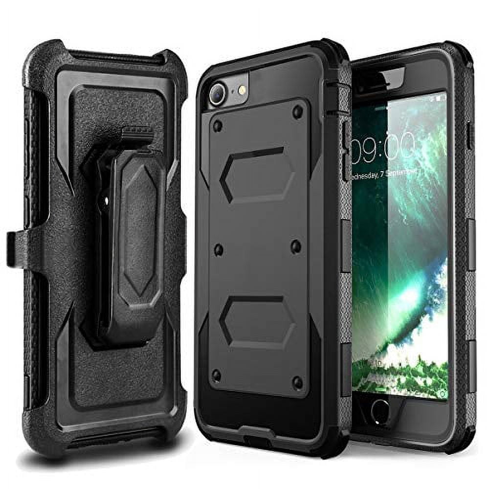 FIEWESEY for iPhone 8 Plus Case,Rugged Holster Armor Cover[Full Body ...