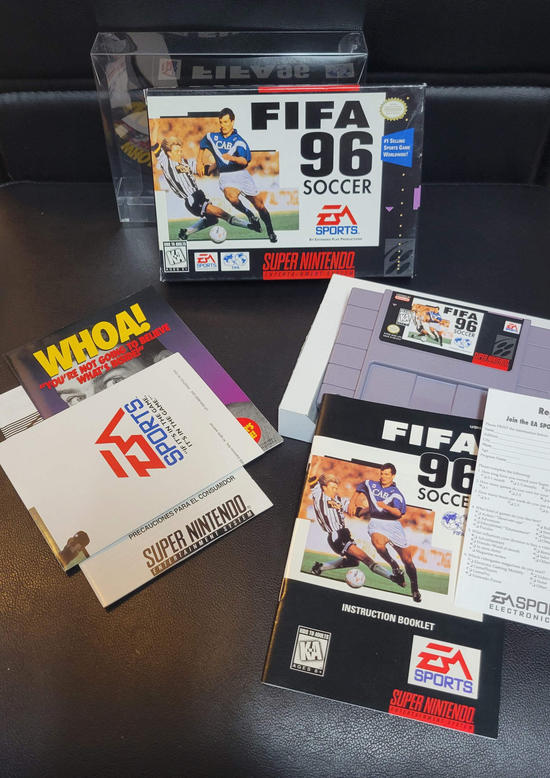 FIFA 96' SOCCER (SNES) - Super Nintendo Ent. 1996 IMMACULATE Condition ...