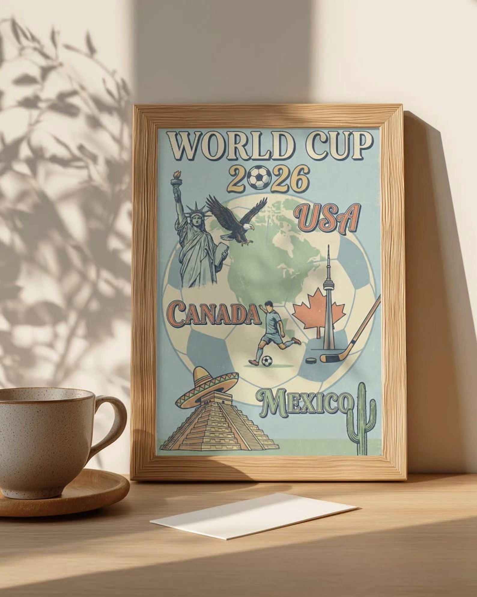 FIFA World Cup 2026 City Skyline Soccer Poster Size 24x36 Unframed ...